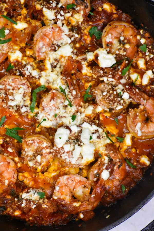 Greek Shrimp and Grits (Shrimp Saganaki Grits) - GypsyPlate - 雷竞技官网手机版