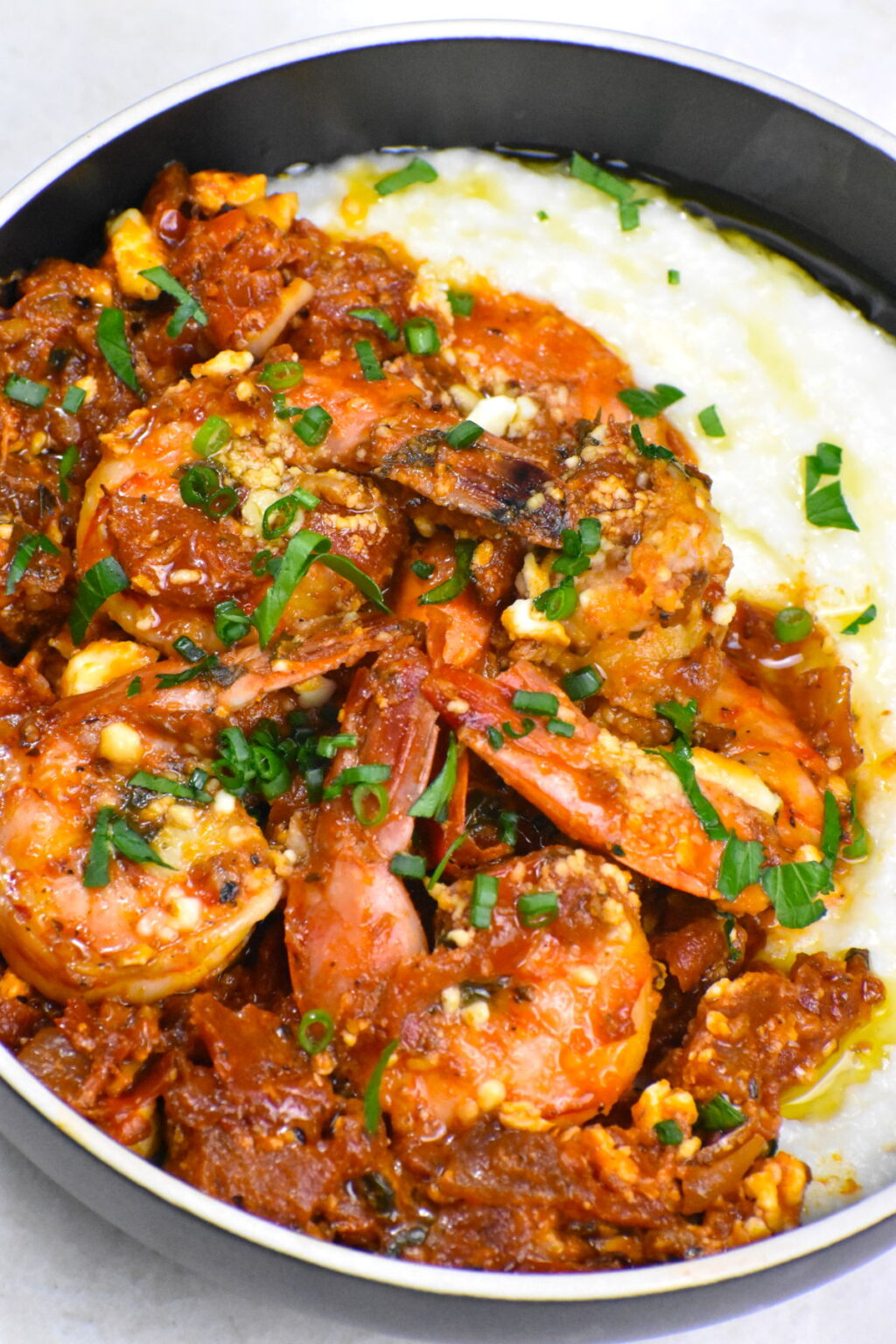 Greek Shrimp and Grits (Shrimp Saganaki Grits) - GypsyPlate - 雷竞技官网手机版